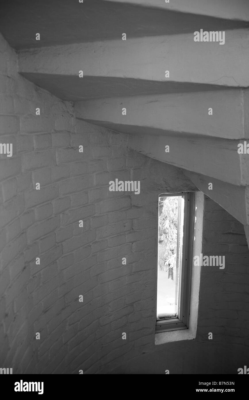 Abstract view of a stairwell Stock Photo - Alamy