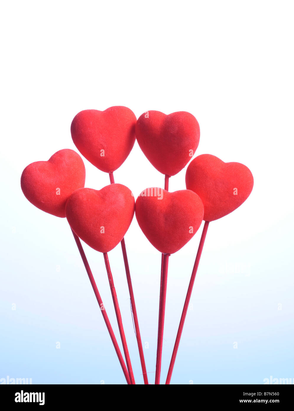 Hearts on sticks Stock Photo - Alamy