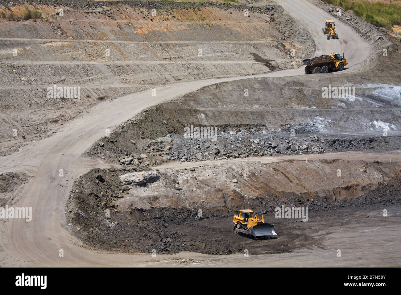 Gaillard Cut Widening Project Panama Canal Panama Central America Stock ...
