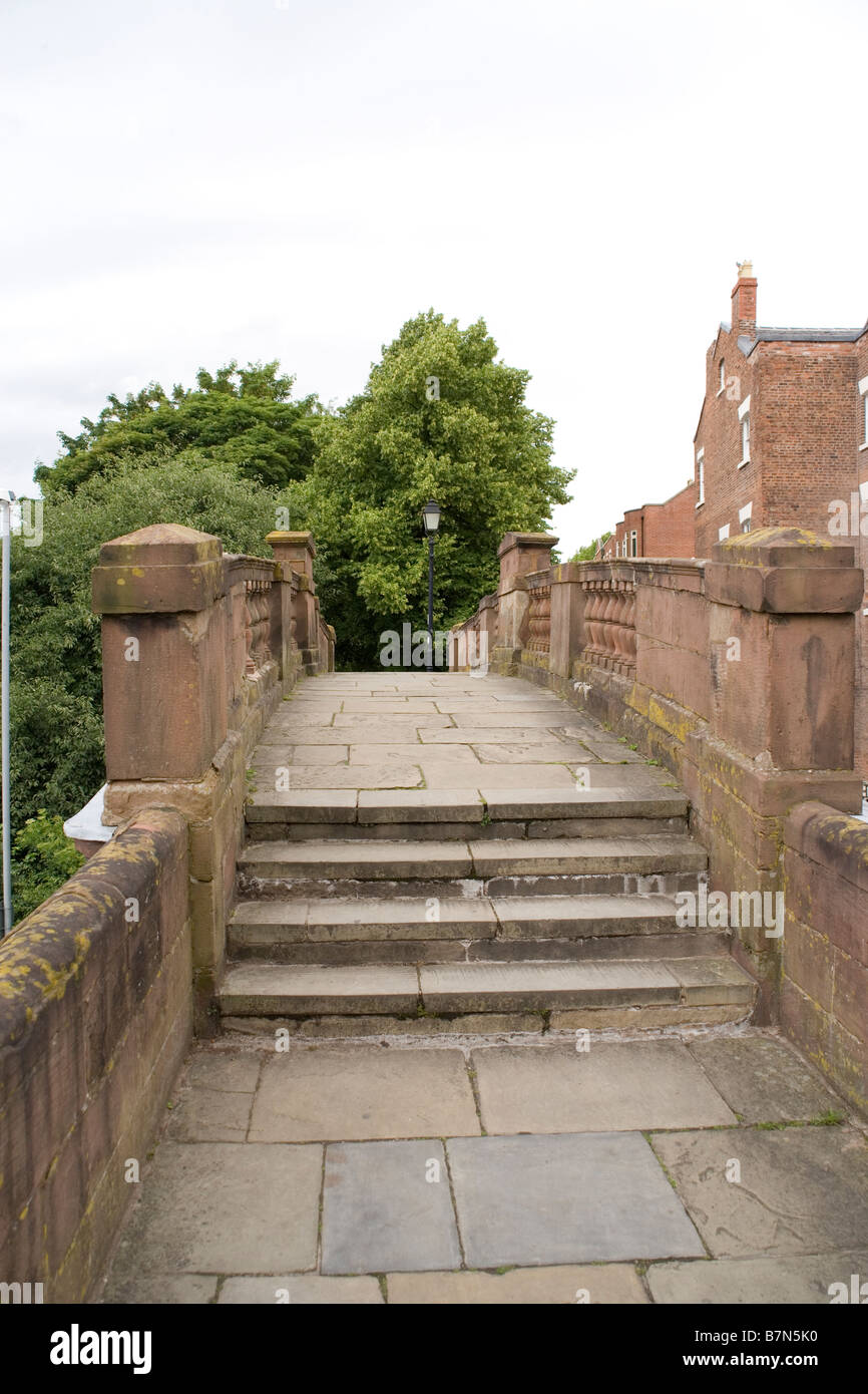 The city walls and walk way of Chester, England Stock Photo - Alamy