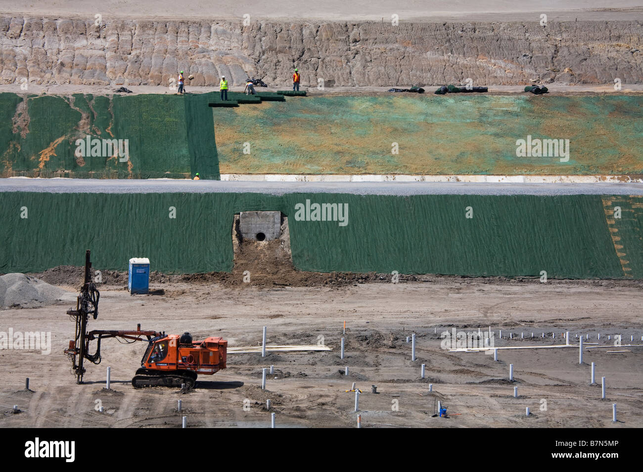 Gaillard Cut Widening Project Panama Canal Panama Central America Stock ...