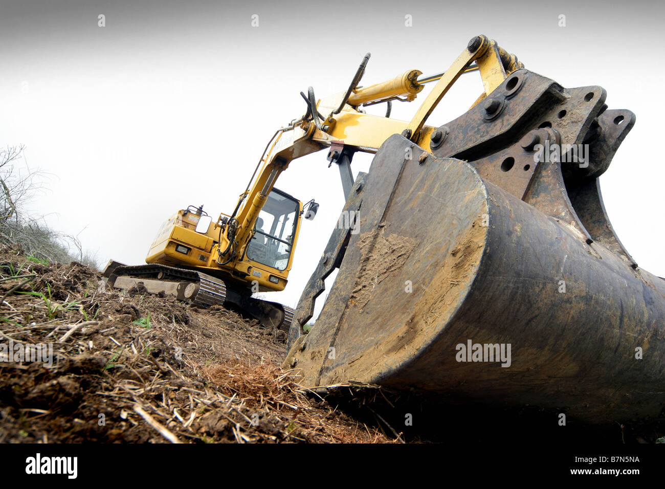 Land digger hi-res stock photography and images - Alamy