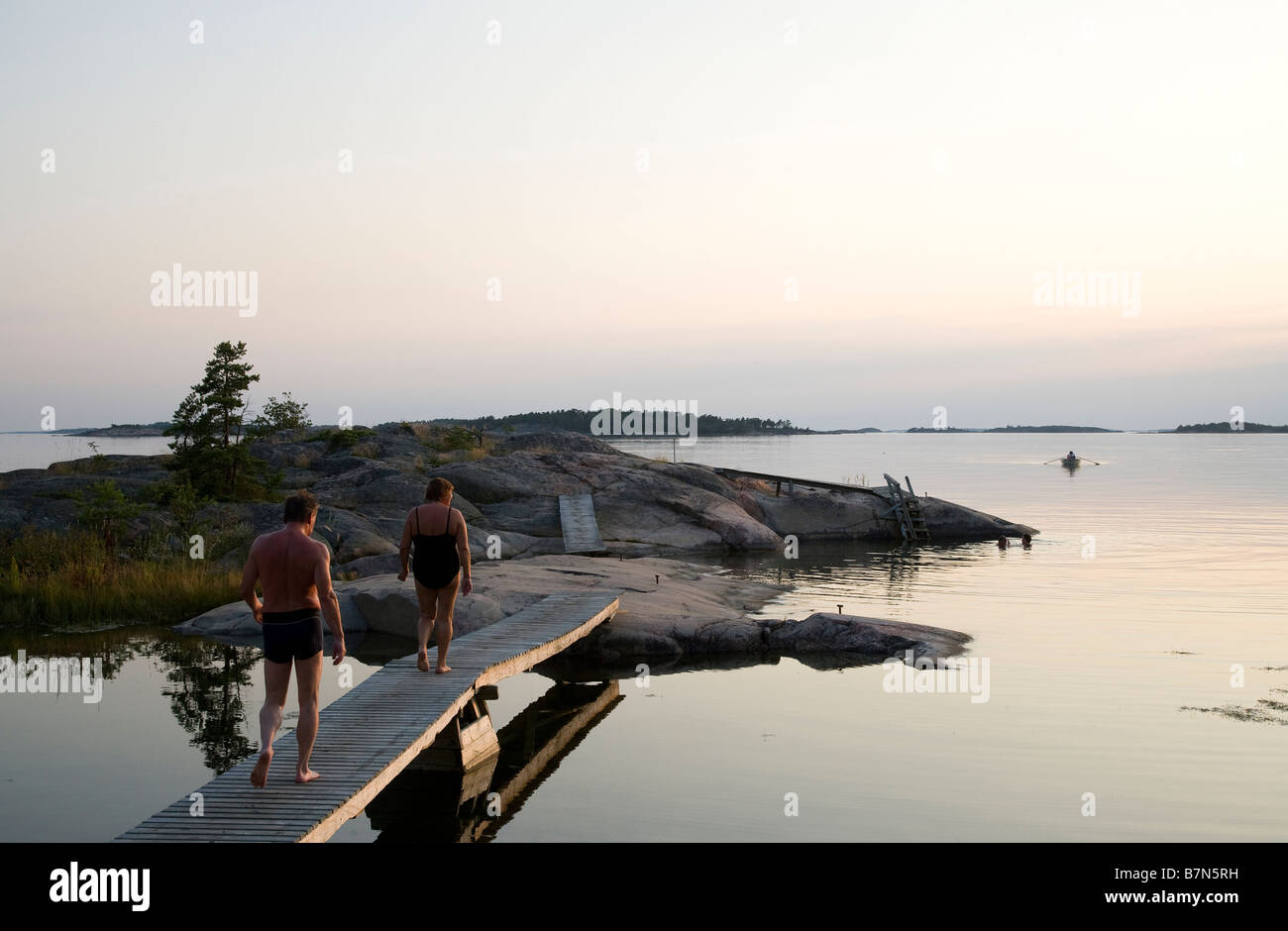 Going to swim For editorial use only Stock Photo - Alamy