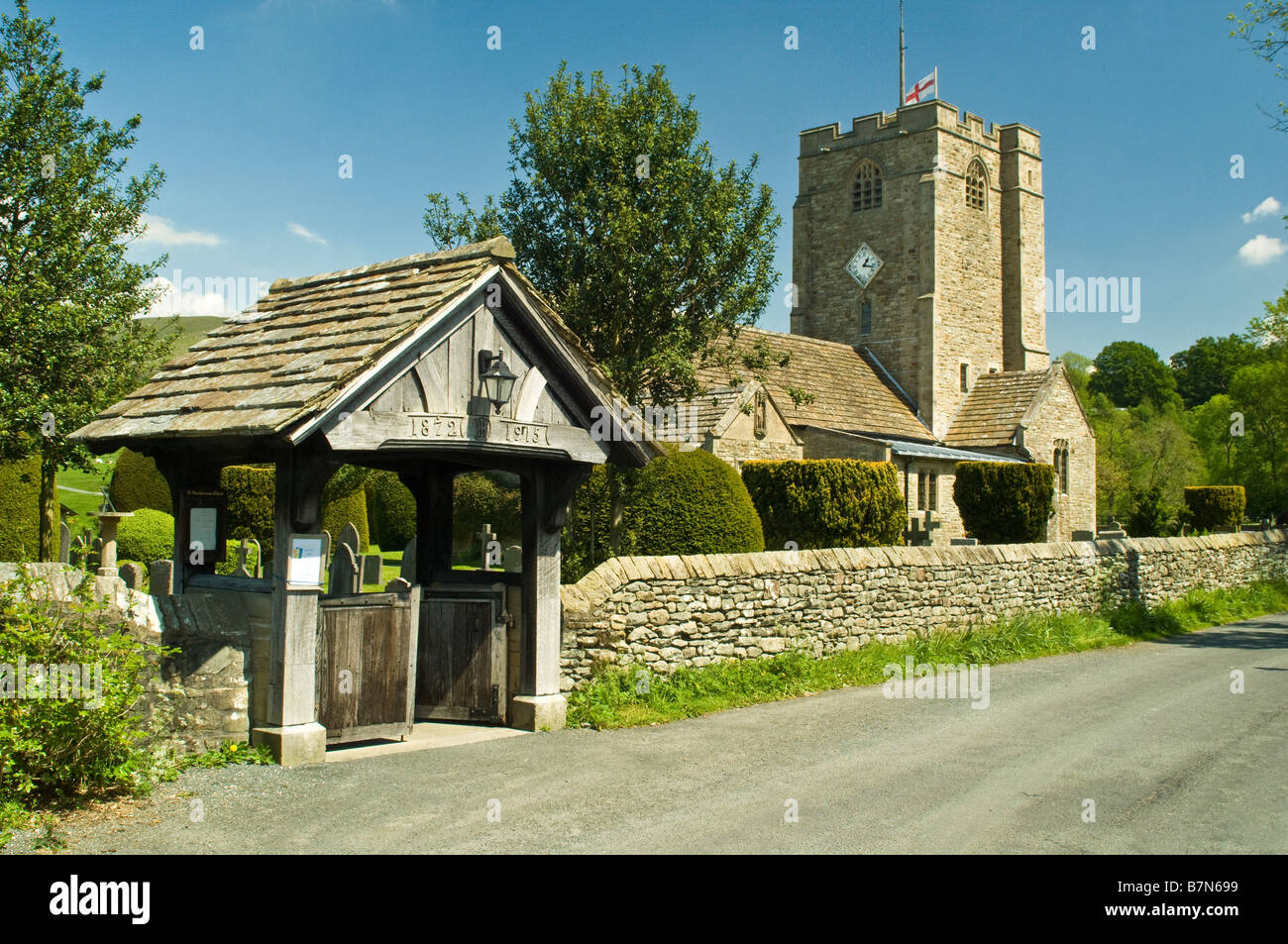 Barbon Church between the Yorkshire Dales and the Lake District Stock ...