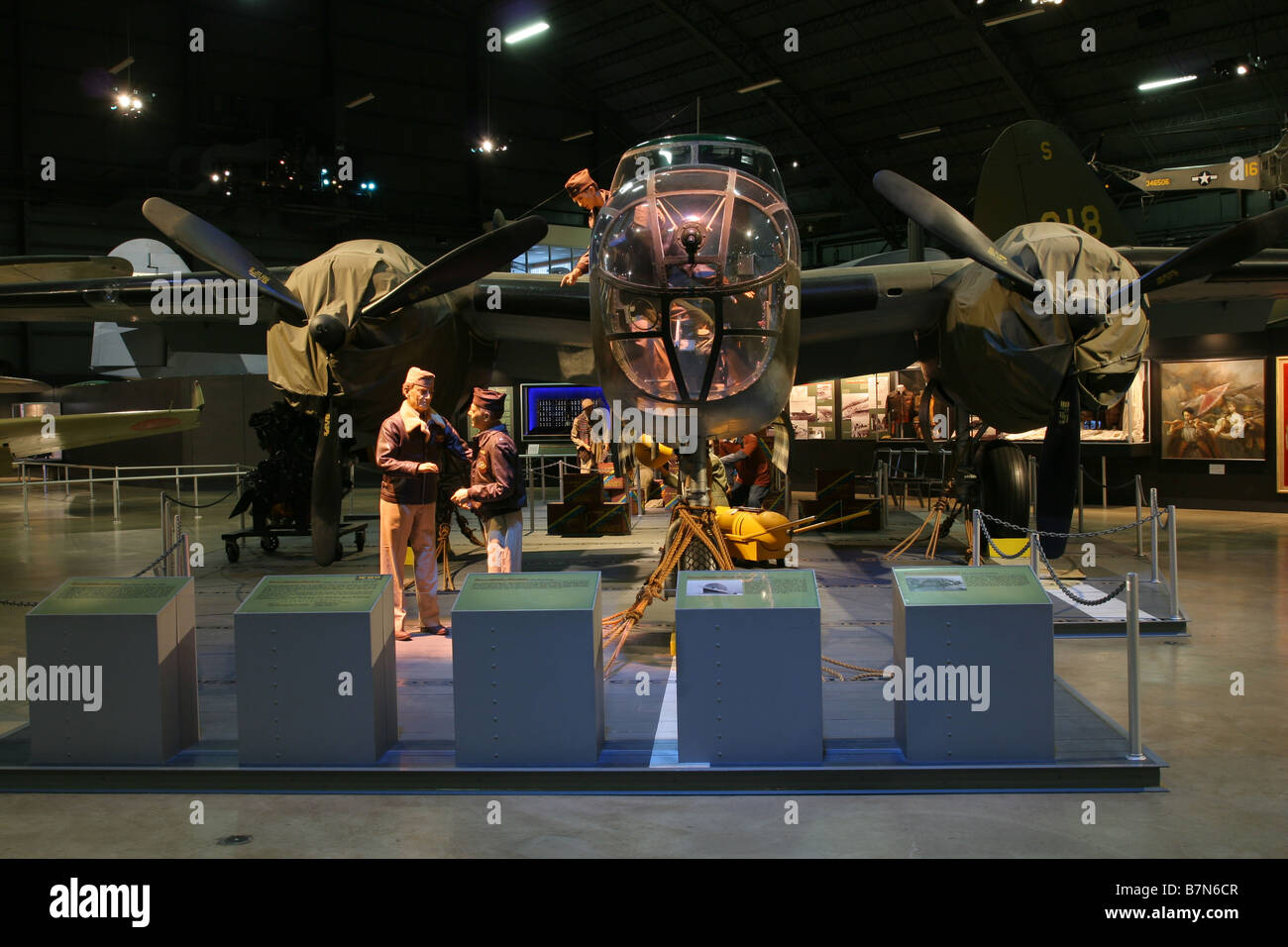 Scene at a North American B 25 B Mitchell Airplane Stock Photo - Alamy