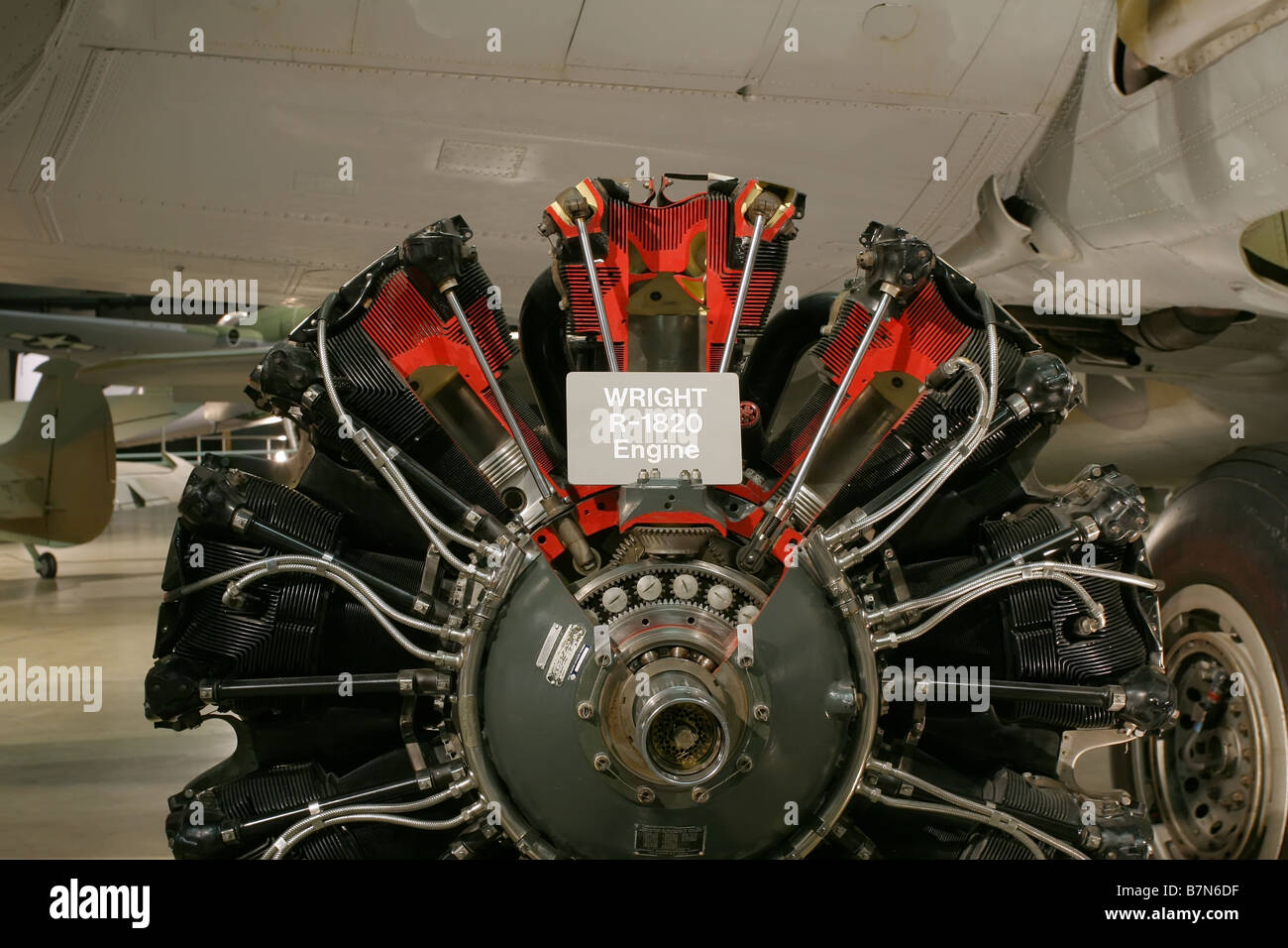 Wright R 1820 Rotary Airplane Engine Cutaway Stock Photo - Alamy