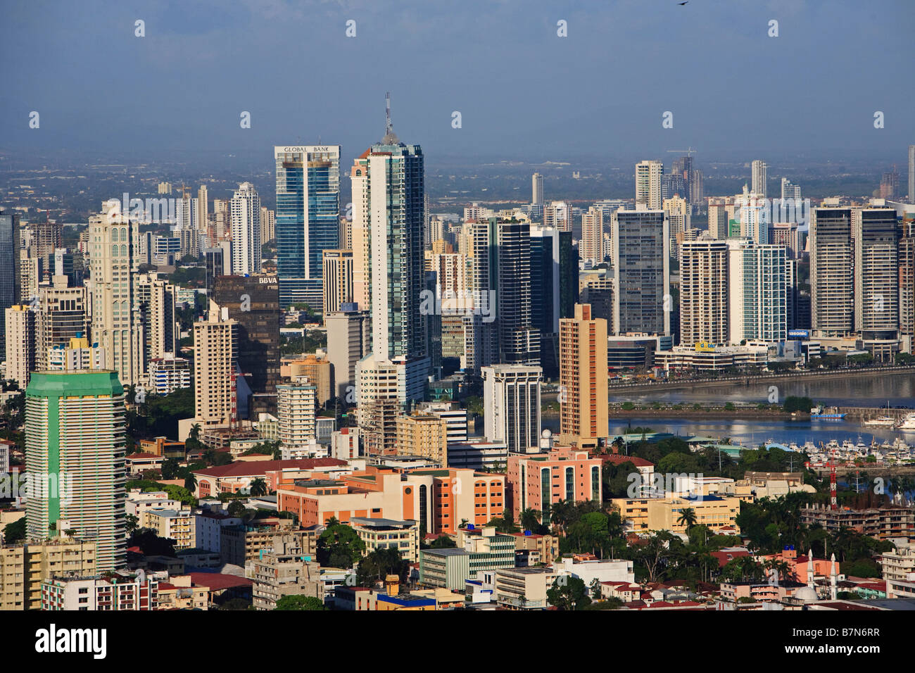 Aerial view of Panama City Stock Photo - Alamy
