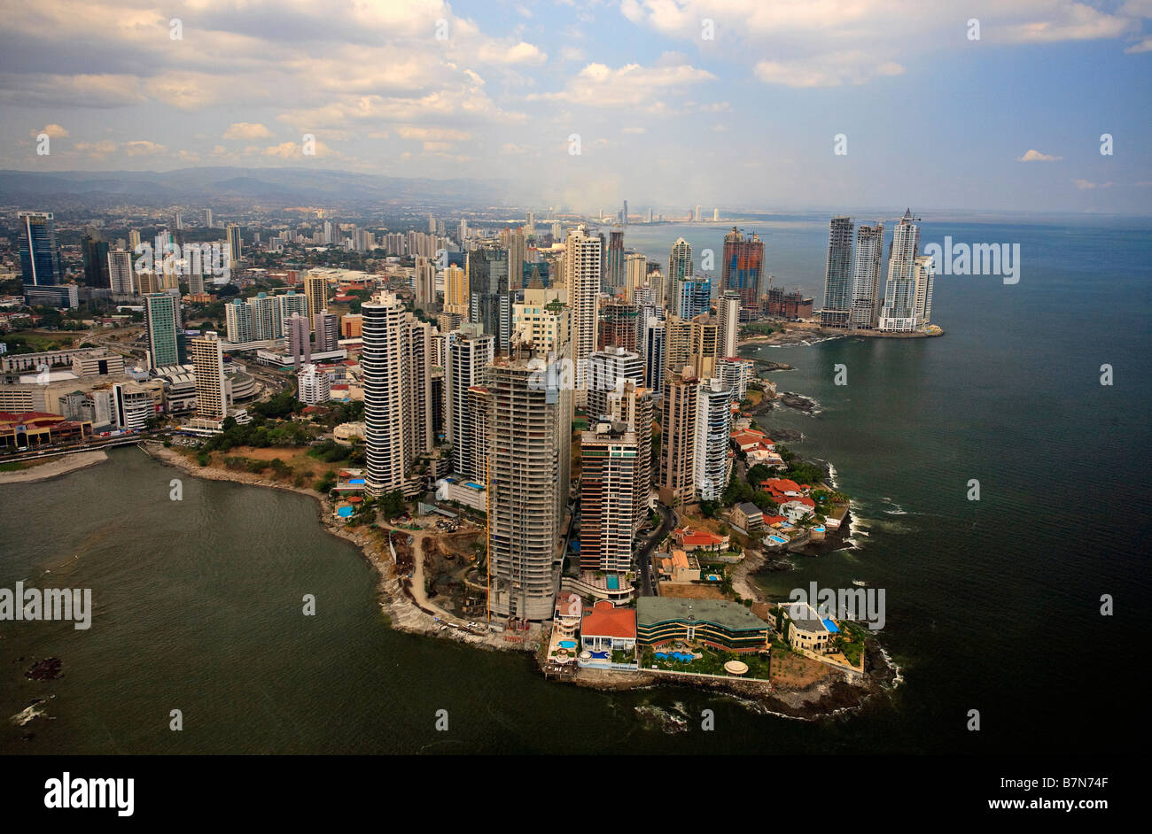 Aerial view of Panama City Stock Photo - Alamy