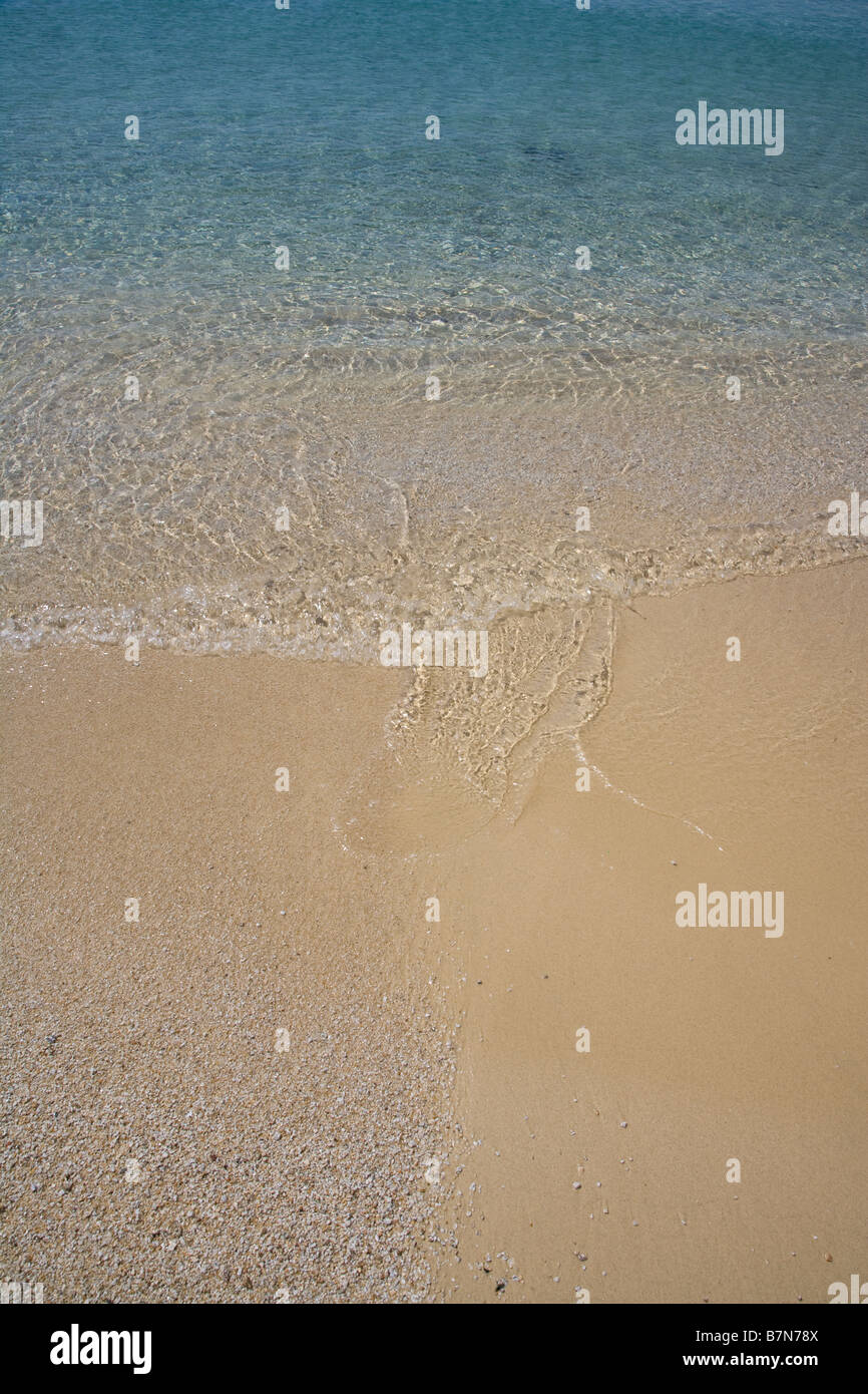 beach, idyllic, paradise, sand, ocean, Mykonos, Greece, splash, blue ...