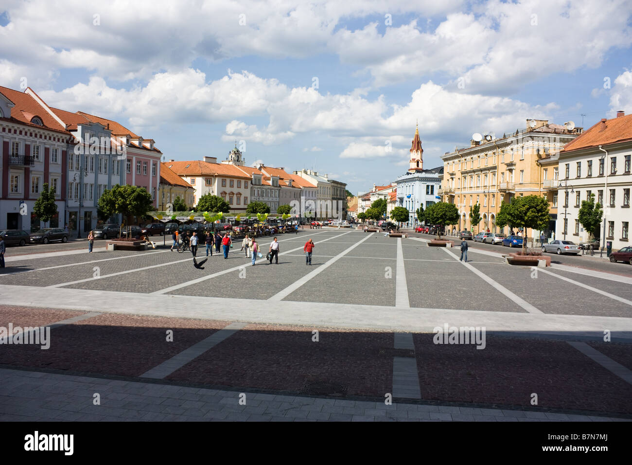 Vilnius Town Hall Square Stock Photo - Alamy