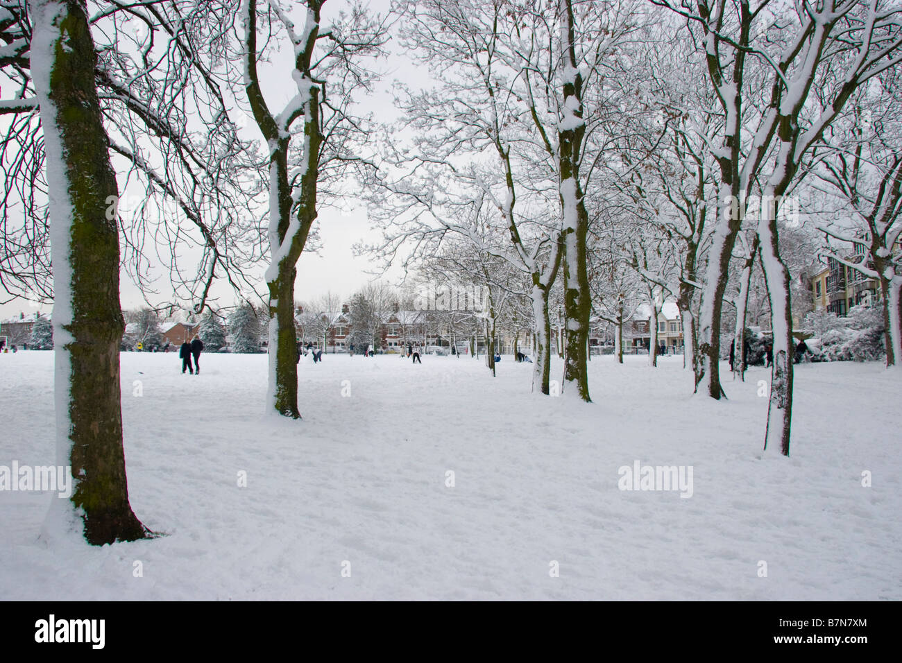 Kids playing snow uk hi-res stock photography and images - Alamy