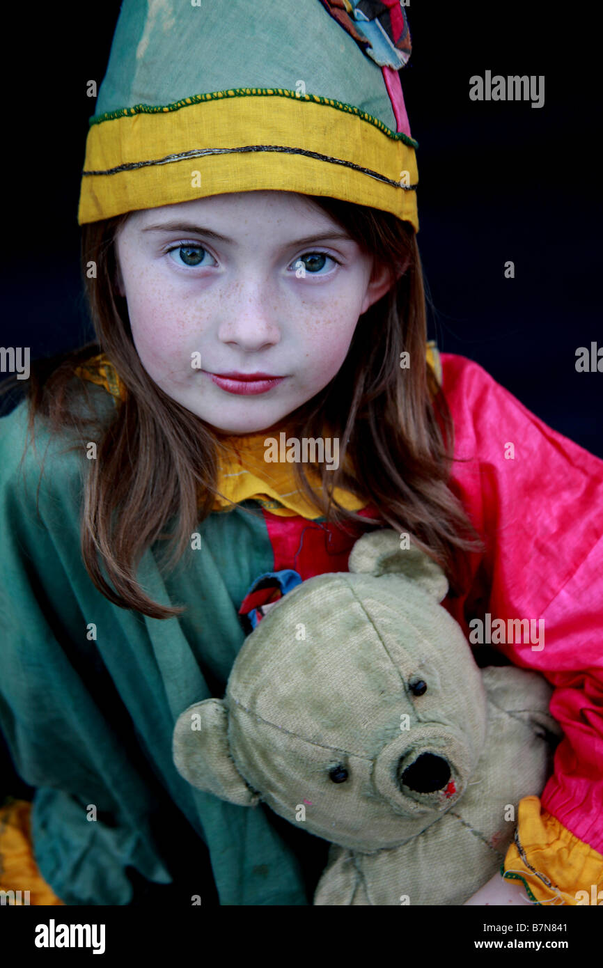 Child in clown costume Stock Photo - Alamy