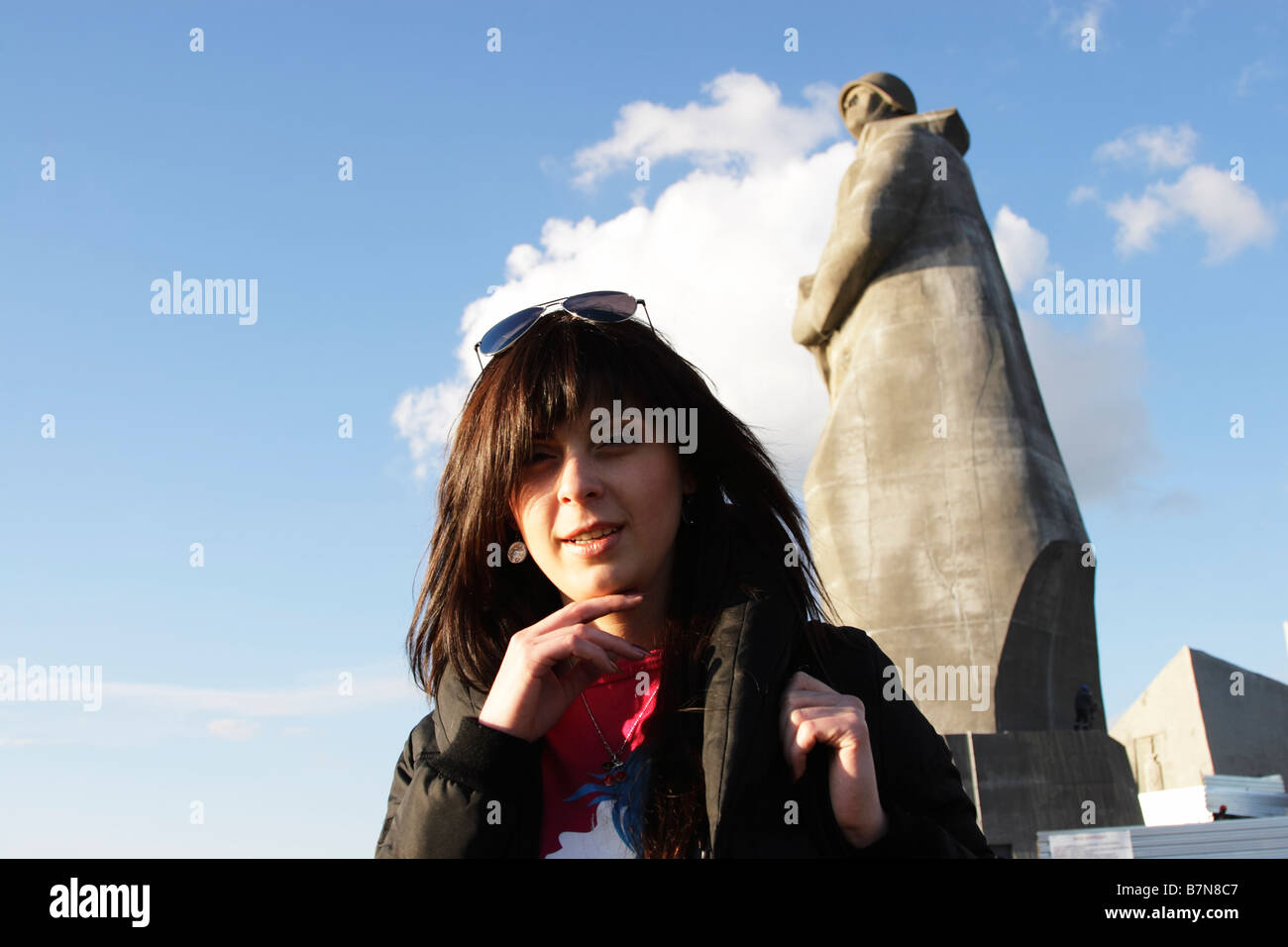 Attractive young woman in Murmansk, Russia Stock Photo - Alamy