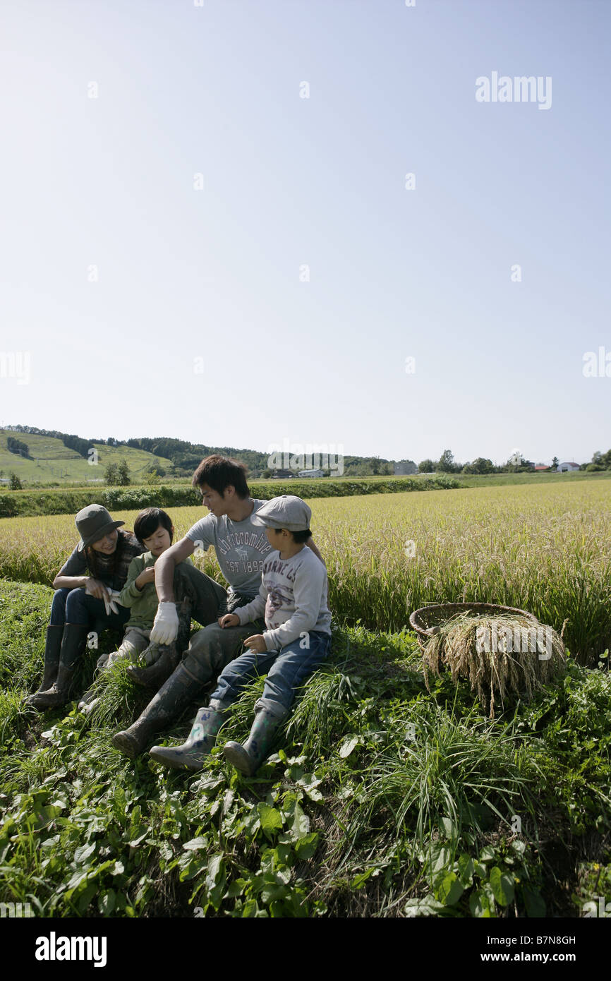 Father son sit in farm hi-res stock photography and images - Alamy