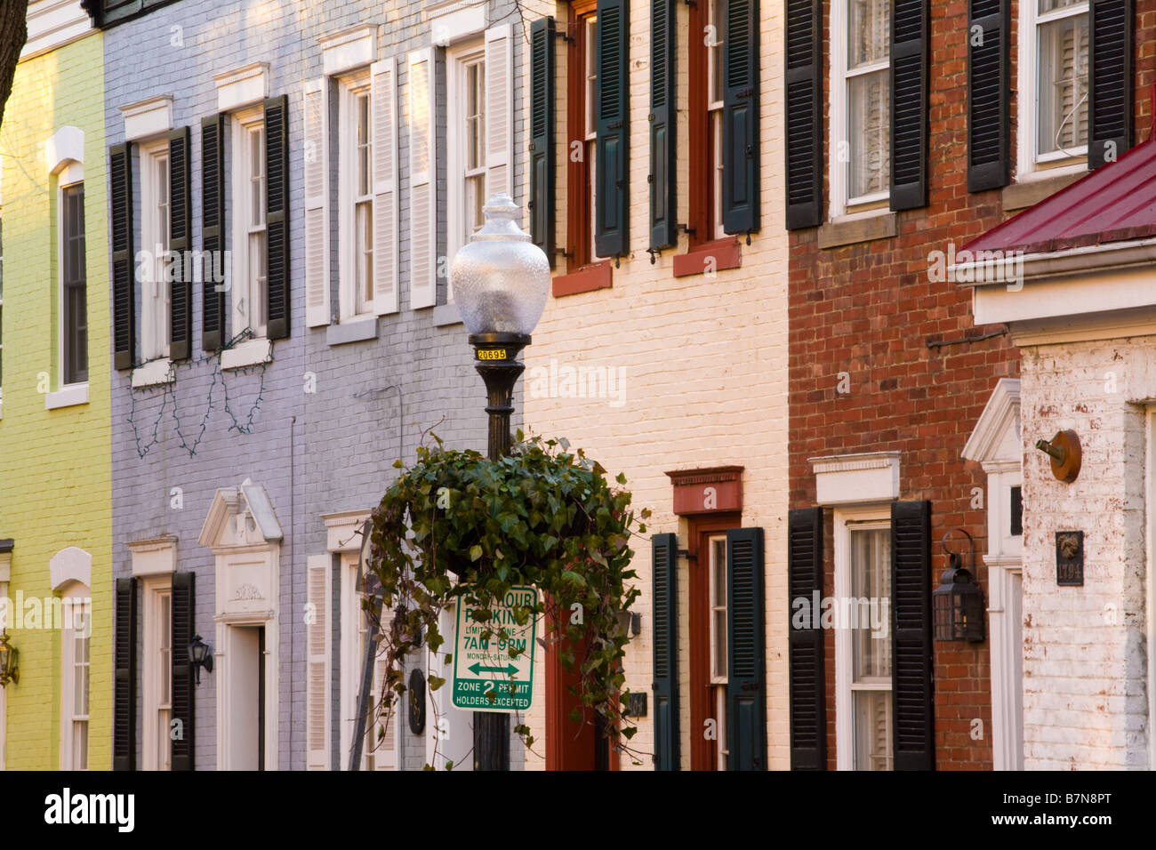 Residential architecture Georgetown Washington D.C Stock Photo - Alamy