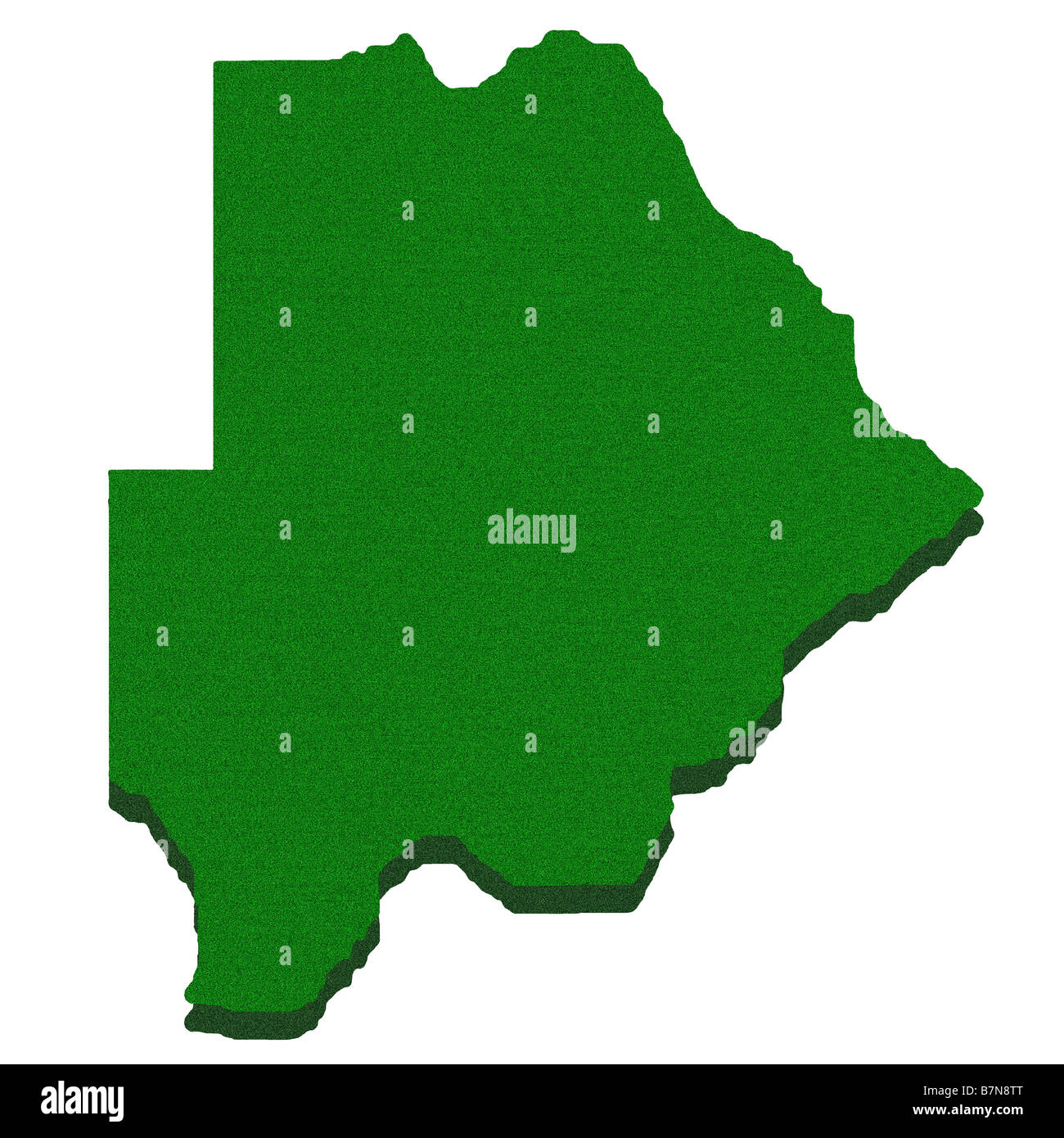 Outline map of Botswana Stock Photo - Alamy