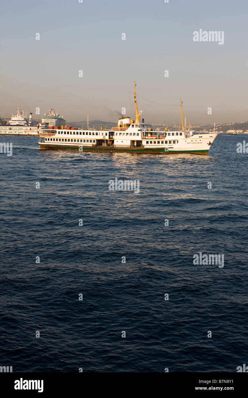 Passenger Ferry Crossing Istanbul Turkey Stock Photo - Alamy
