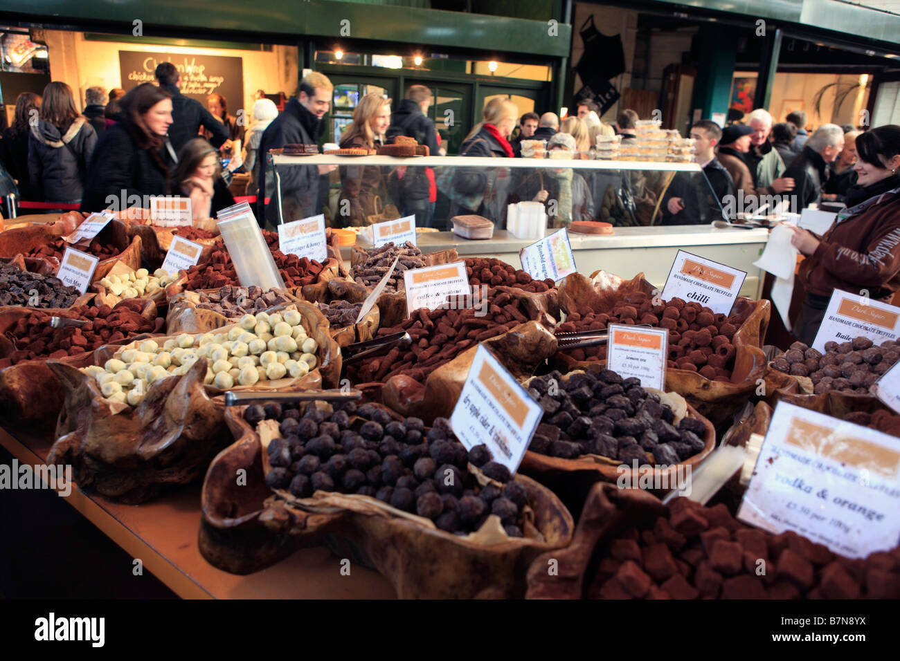 Borough market london chocolate hi-res stock photography and images - Alamy