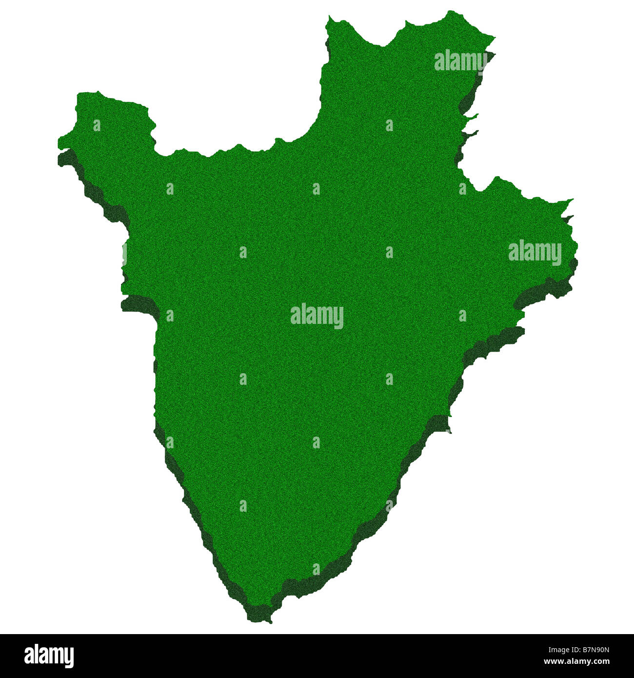 Outline map of Burundi Stock Photo - Alamy