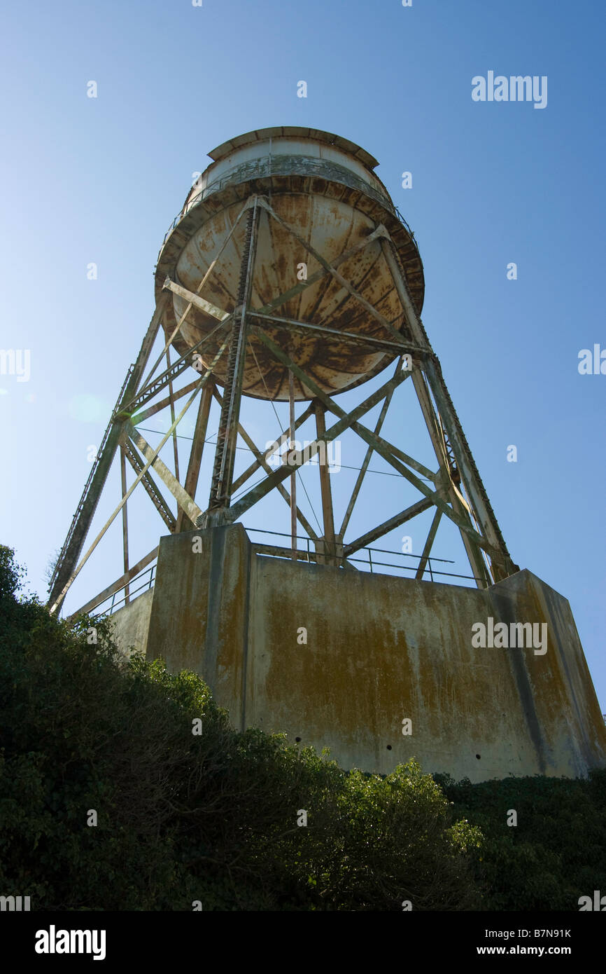 Alcatraz Water Tower Stock Photo - Alamy