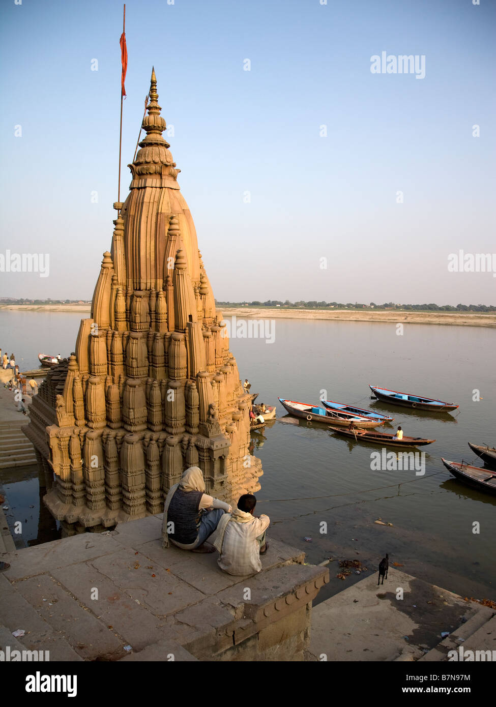 Ghats on the River Ganges, Varanasi, Uttar Pradesh, India, Indian ...