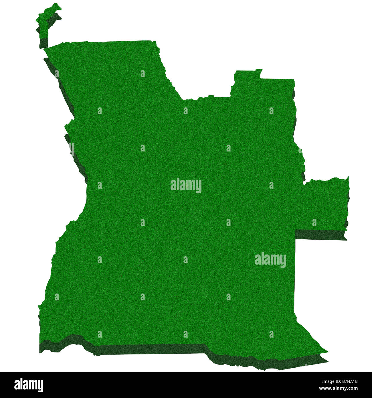 Outline map of Angola Stock Photo - Alamy