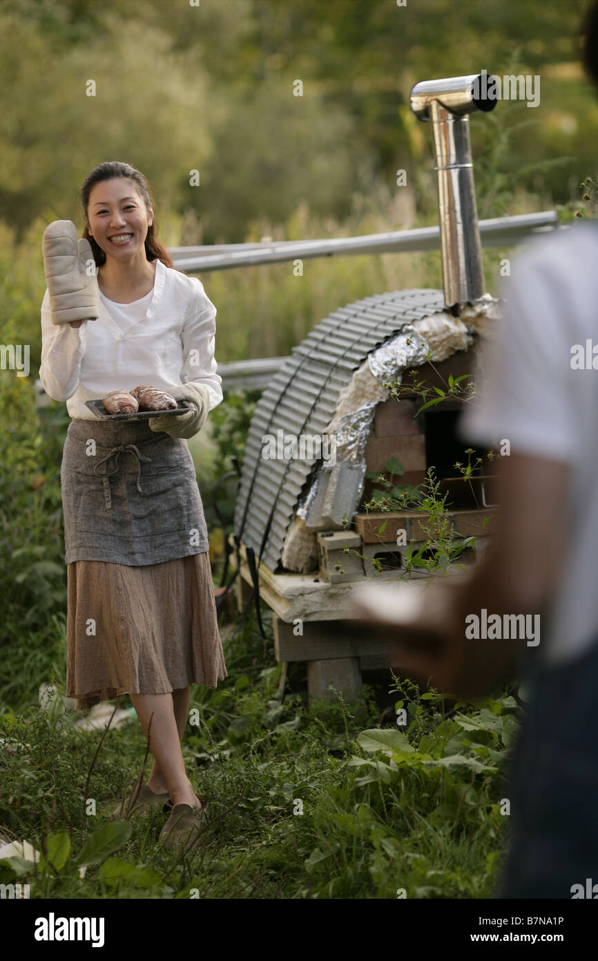 Baking hand made bread in hi-res stock photography and images - Alamy