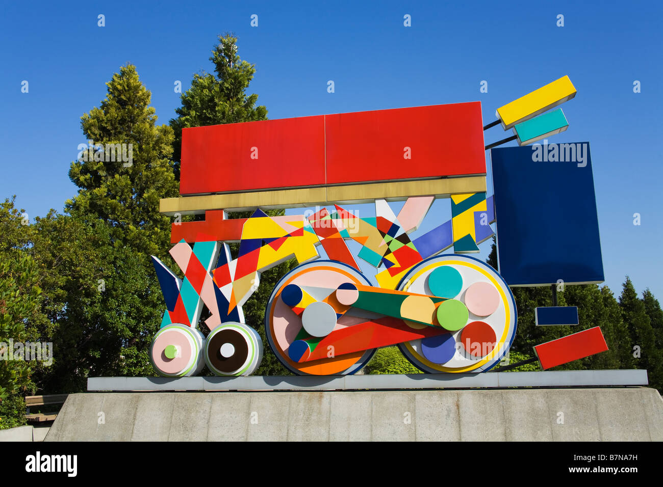 Locomotive Monument bt Charles Granum Tacoma Washington State USA Stock ...