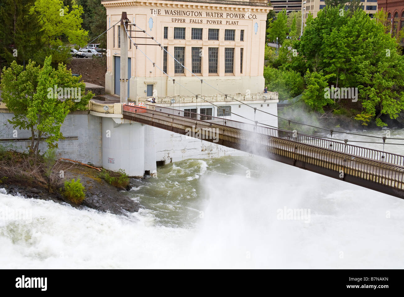 Spokane River in Major Flood Riverfront Park Spokane Washington State ...