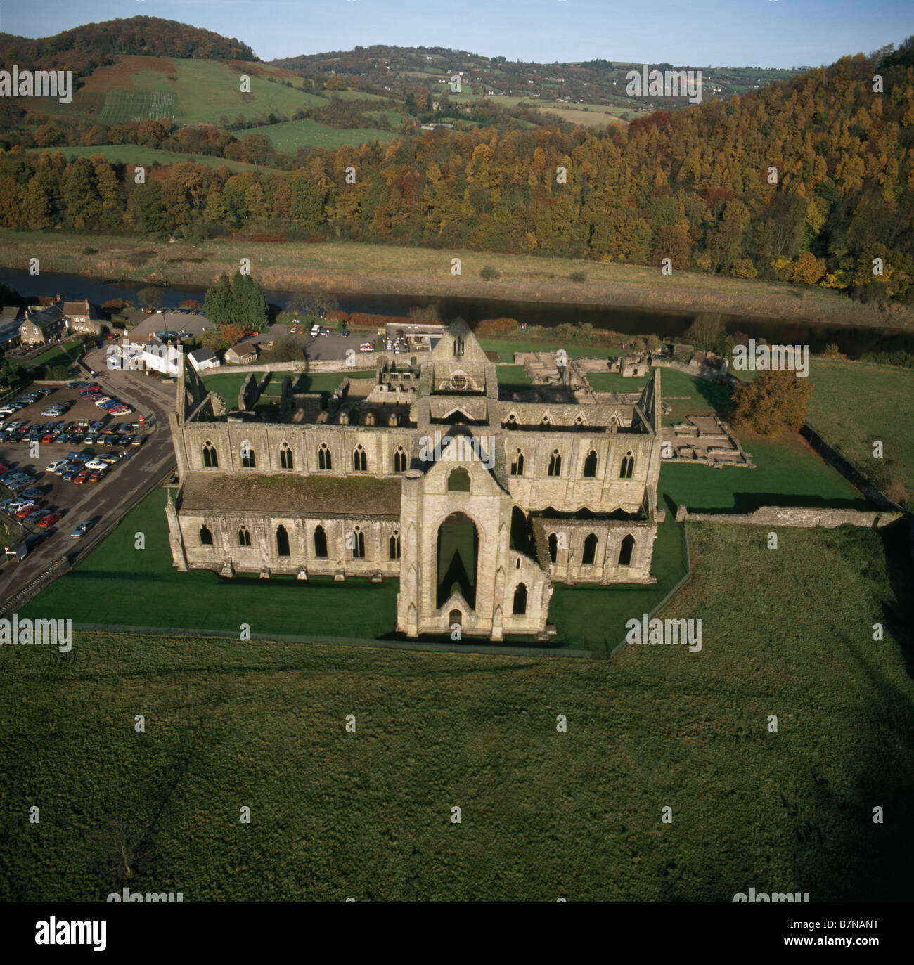 Medieval abbey tintern hi-res stock photography and images - Alamy