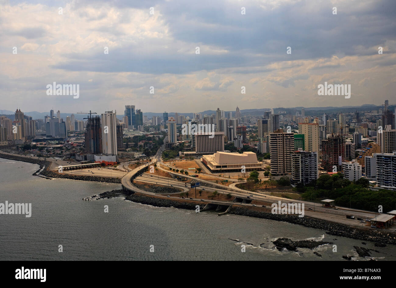 Aerial view of Panama City Stock Photo - Alamy