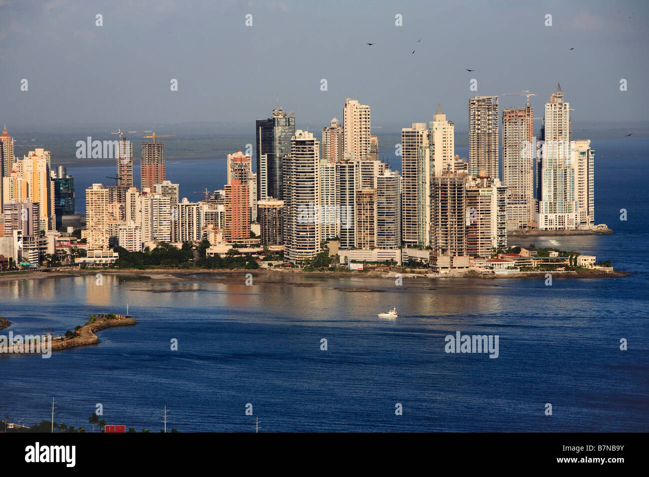 Aerial view of Punta Paitilla at Panama City on january 9, 2007 Stock ...