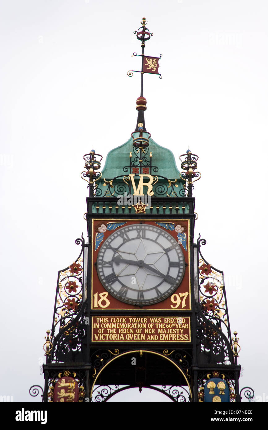 Victorian clock put in place as a tribute to Queen Victoria on the ...