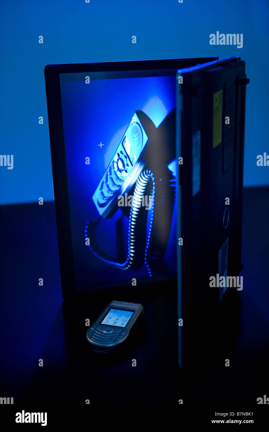 Mobile Phone and Laptop For editorial use only Stock Photo - Alamy