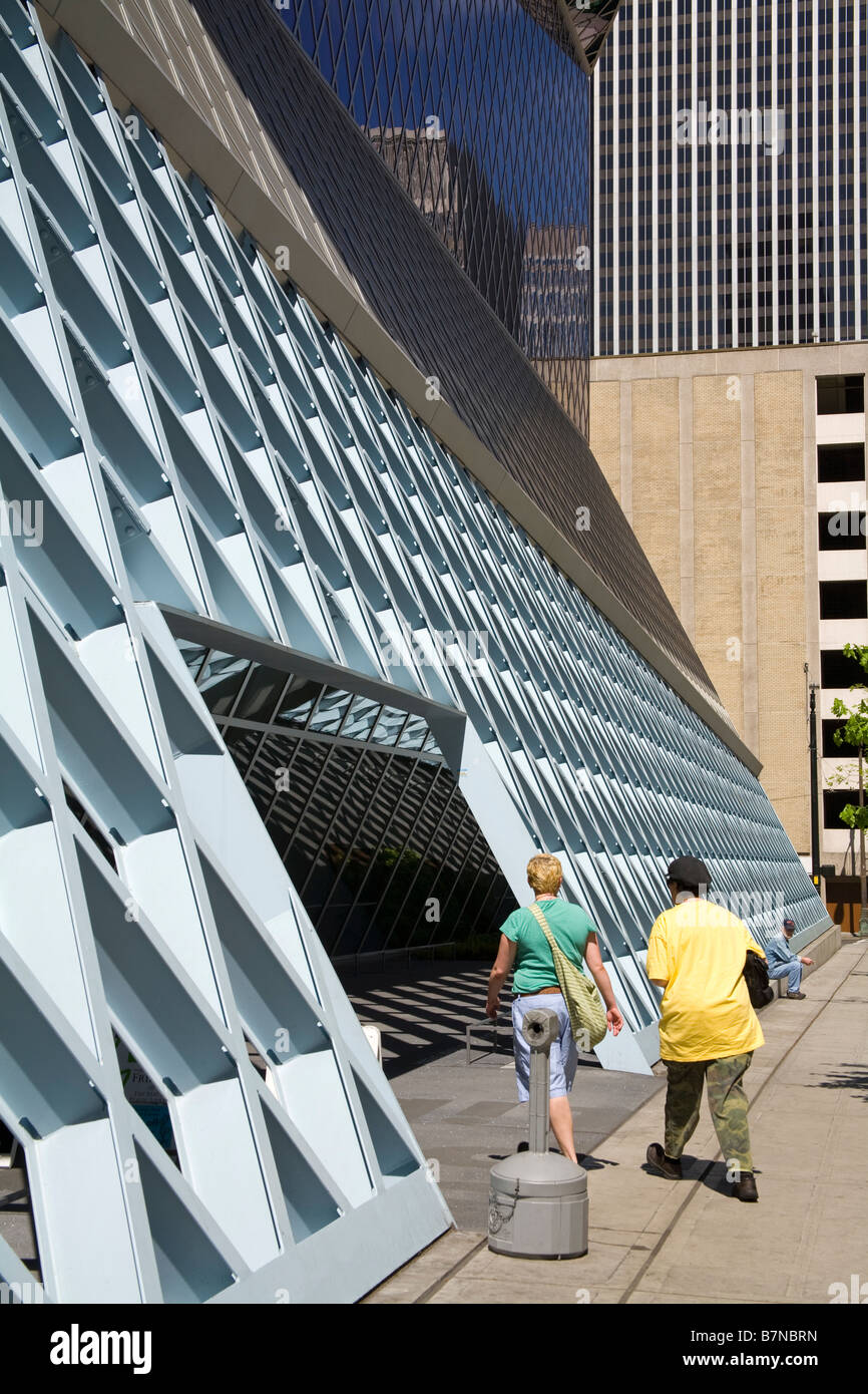 Seattle Public Library Seattle Washington State USA Stock Photo - Alamy