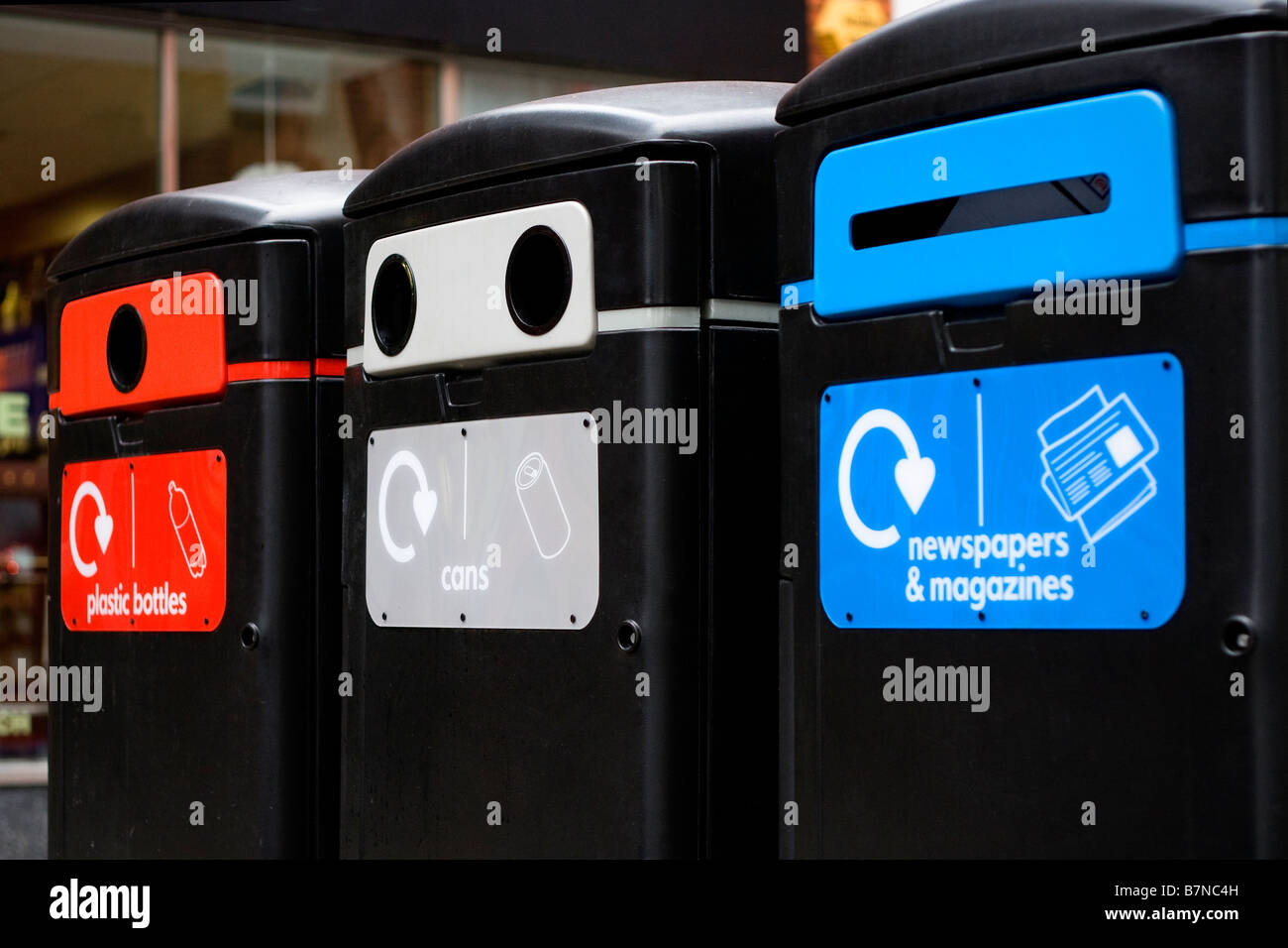 Row of bins hi-res stock photography and images - Alamy