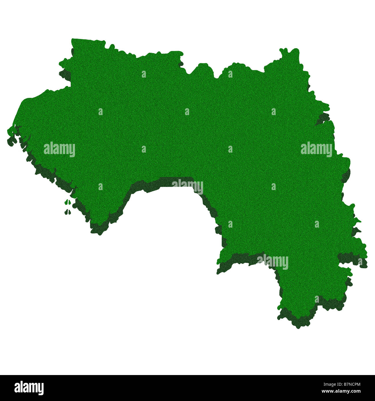 Outline map of Guinea Stock Photo - Alamy
