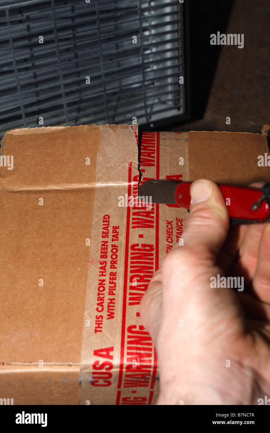 Opening tape hi-res stock photography and images - Alamy