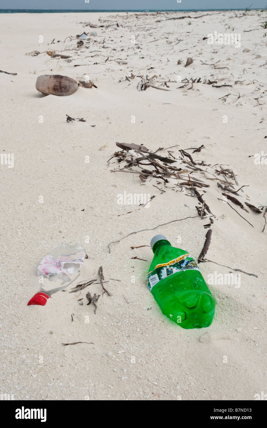 Plastic bottle washed up beach hi-res stock photography and images - Alamy