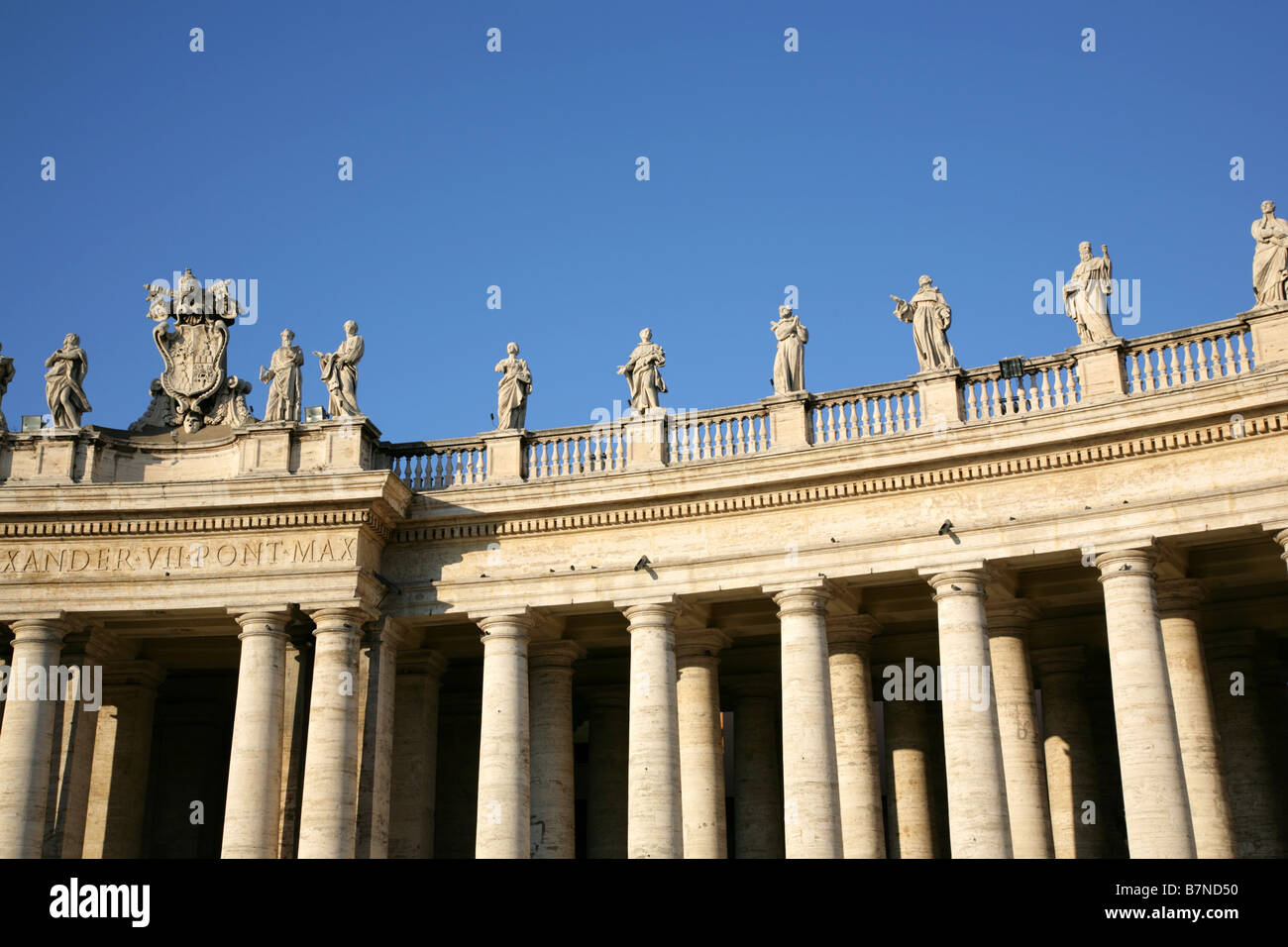 Sculptures of saints in Vatican Rome Italy Stock Photo - Alamy