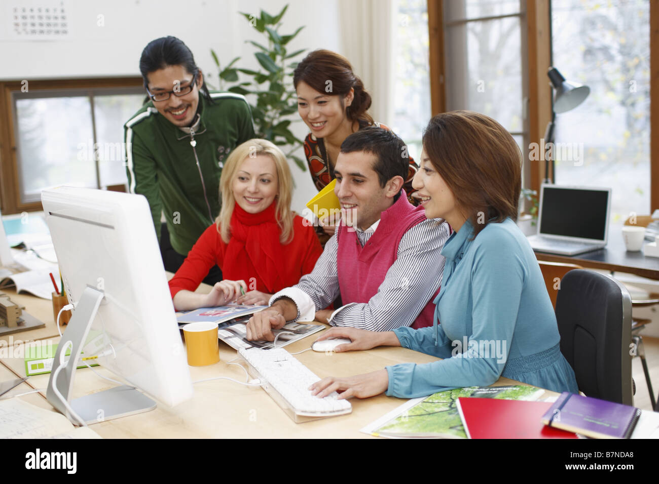 People working in the office Stock Photo - Alamy