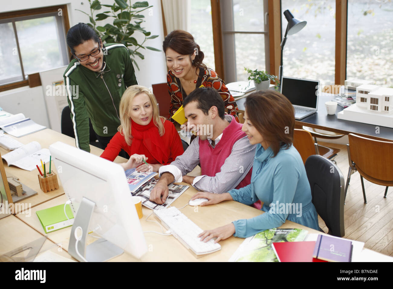 People working in the office Stock Photo - Alamy