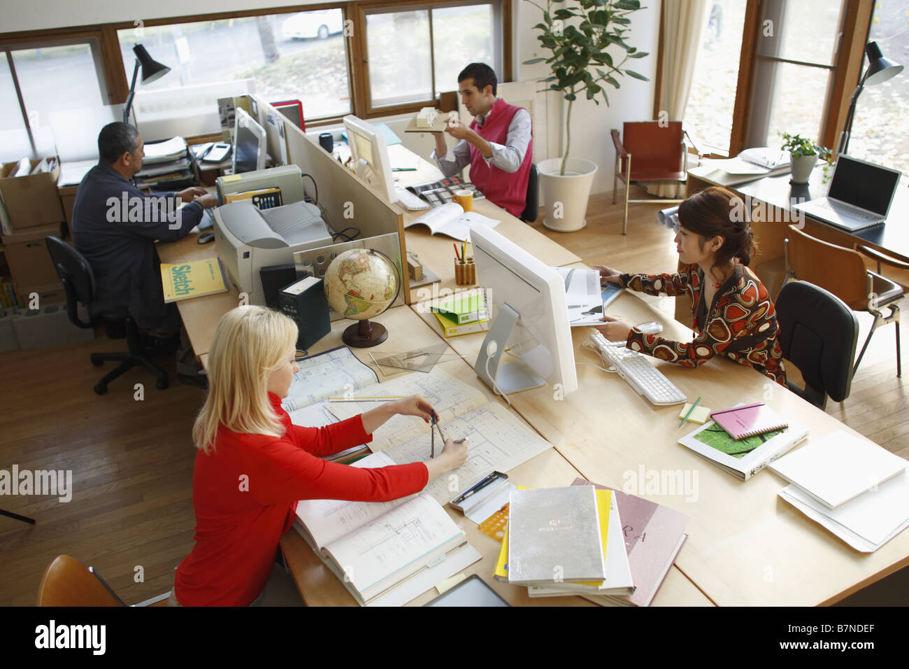 People working in the office Stock Photo - Alamy