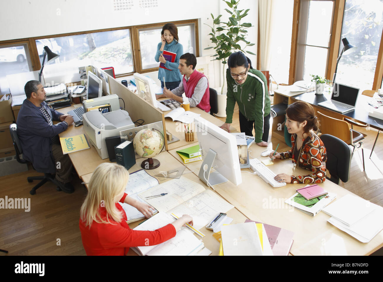 People working in the office Stock Photo - Alamy