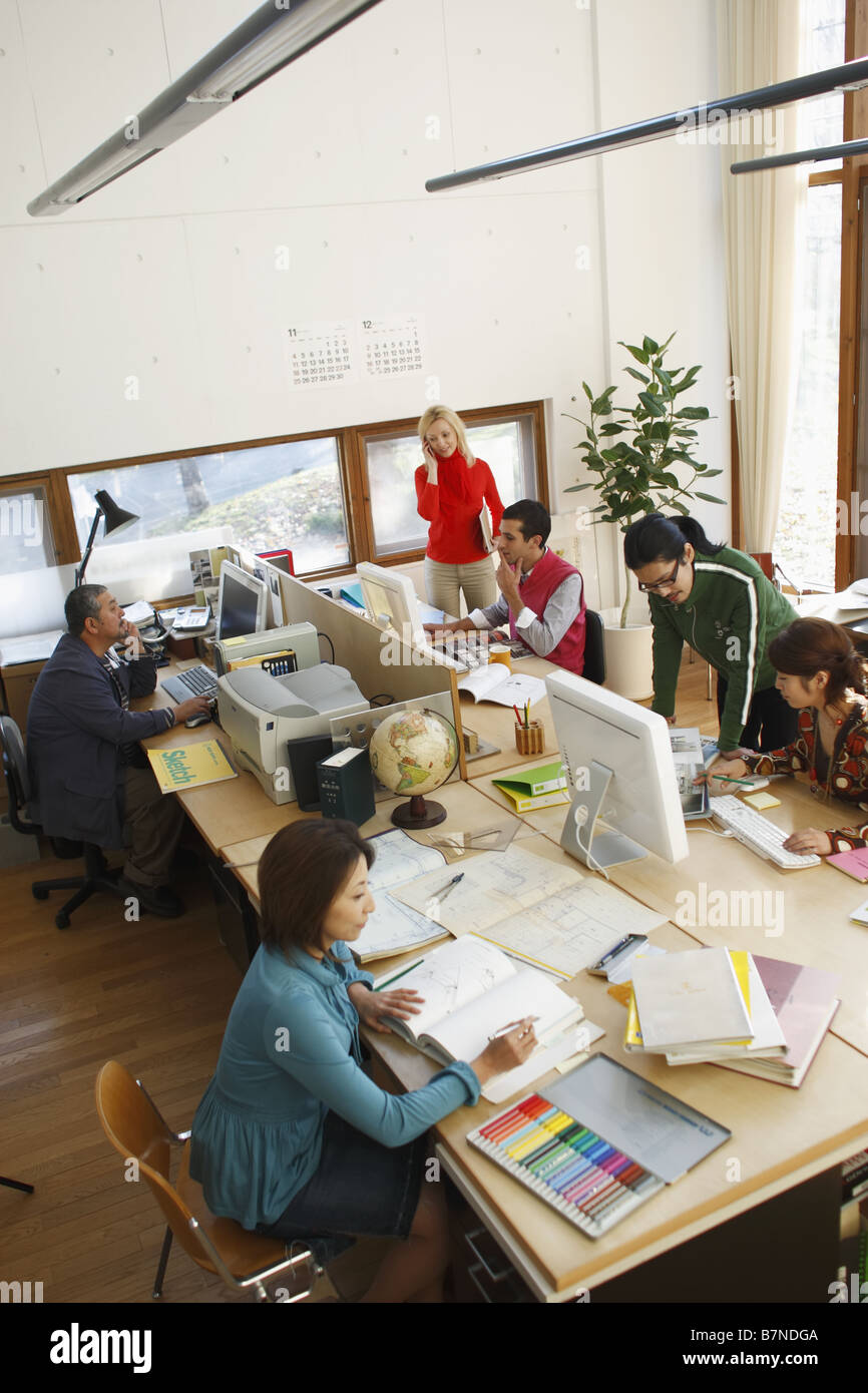 People working in the office Stock Photo - Alamy