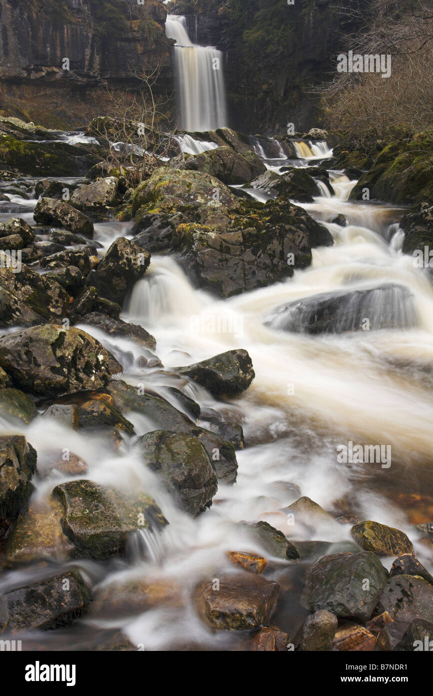 Thornton Force Waterfall, part of the Ingleton waterfalls walk at ...