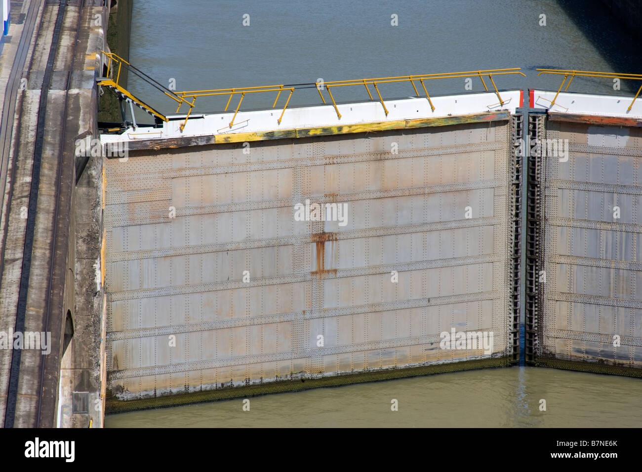 Gates of Pedro Miguel Locks Panama Canal Panama Central America Stock ...