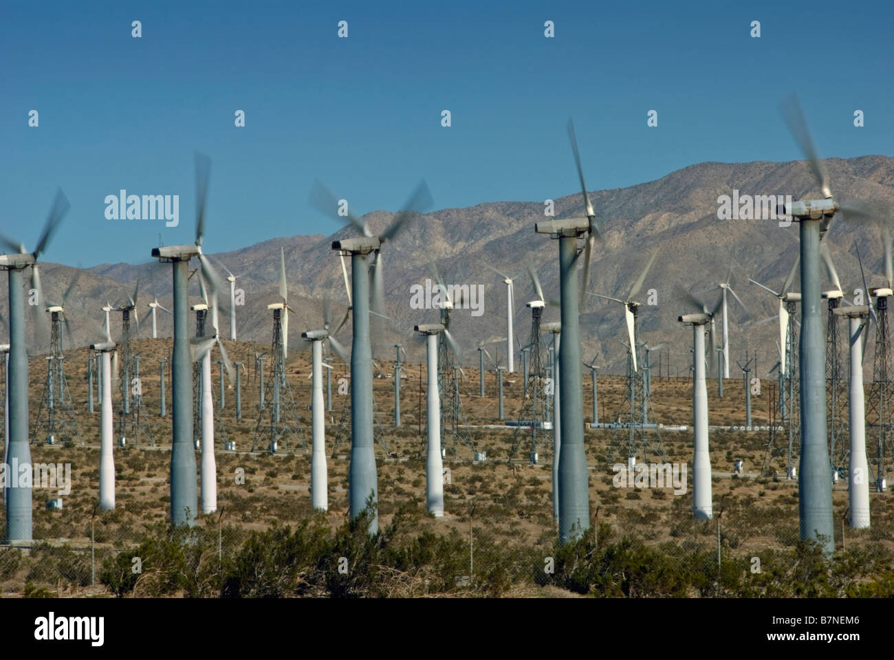 Wind Farm, Turbines, North Palm Springs, CA, San Gorgonio Pass ...