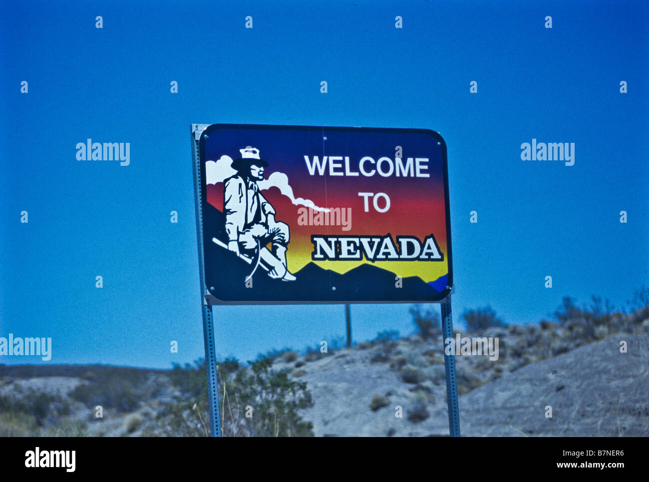 Welcome to Nevada sign Stock Photo - Alamy