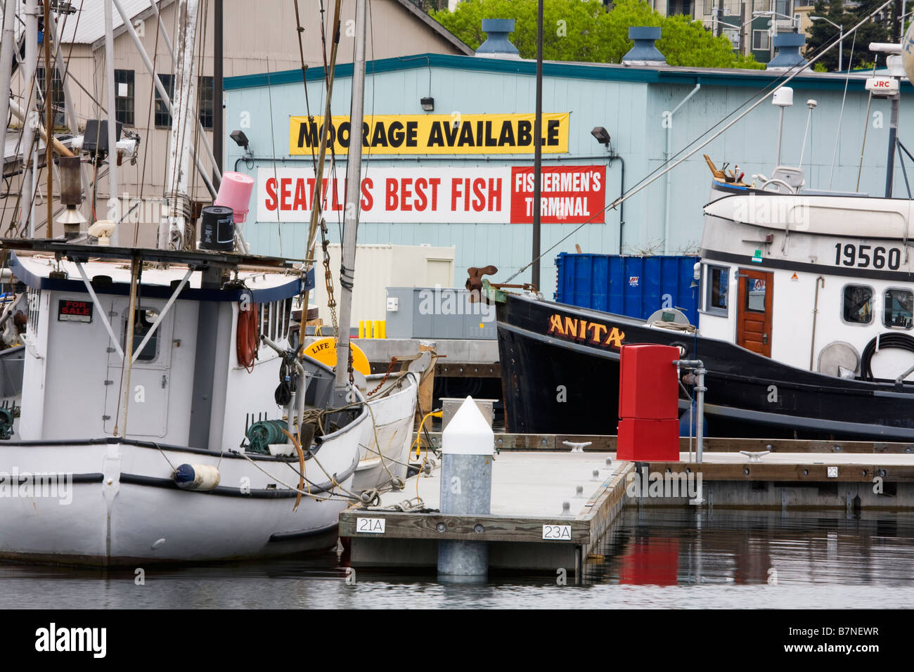 Fishermen s Terminal Seattle Washington State USA Stock Photo - Alamy